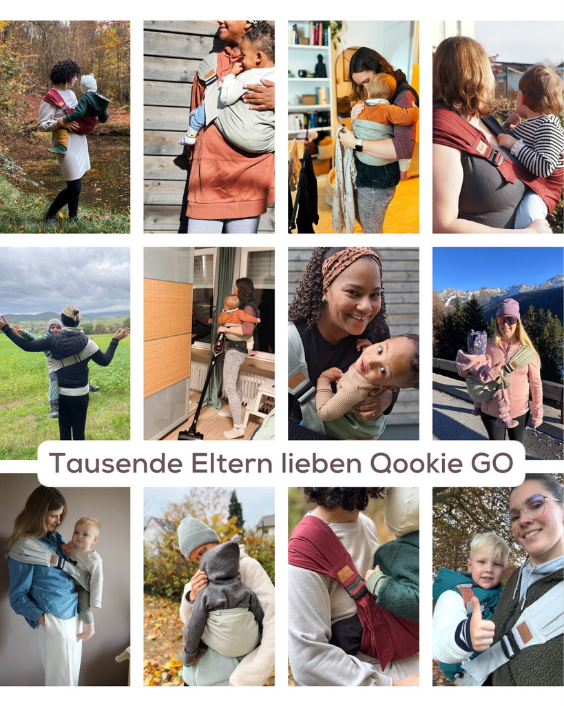 Qookie Go - Hüfttrage - Creme – Qookie Baby